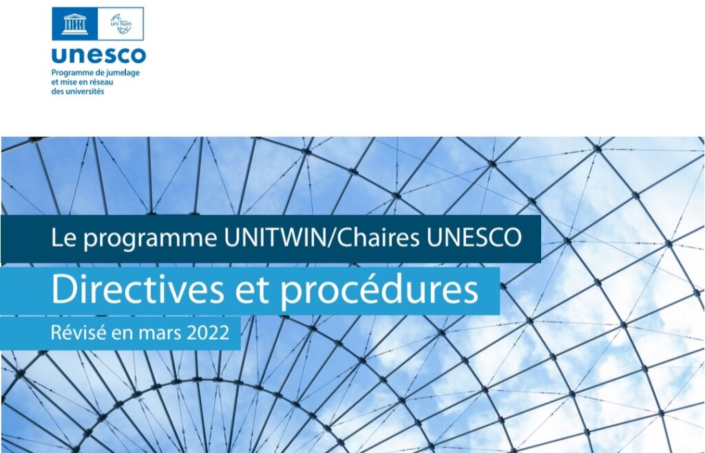2025 Application Cycle for the Unitwin/UNESCO Chairs Programme – جامعة جيلالي ليابس سيدي بلعباس