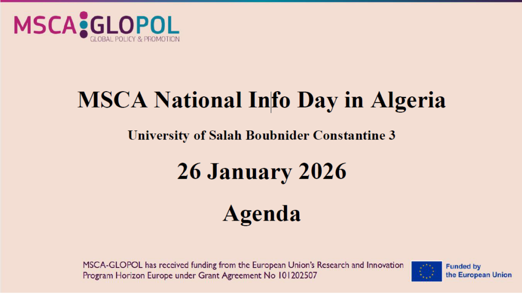 Programme européen des bourses d'excellence Marie Skodowska-Curie ...