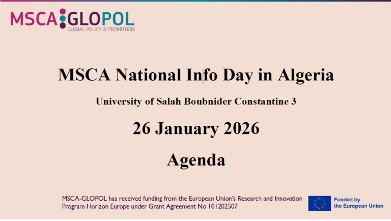 Programme européen des bourses d'excellence Marie Skodowska-Curie ...